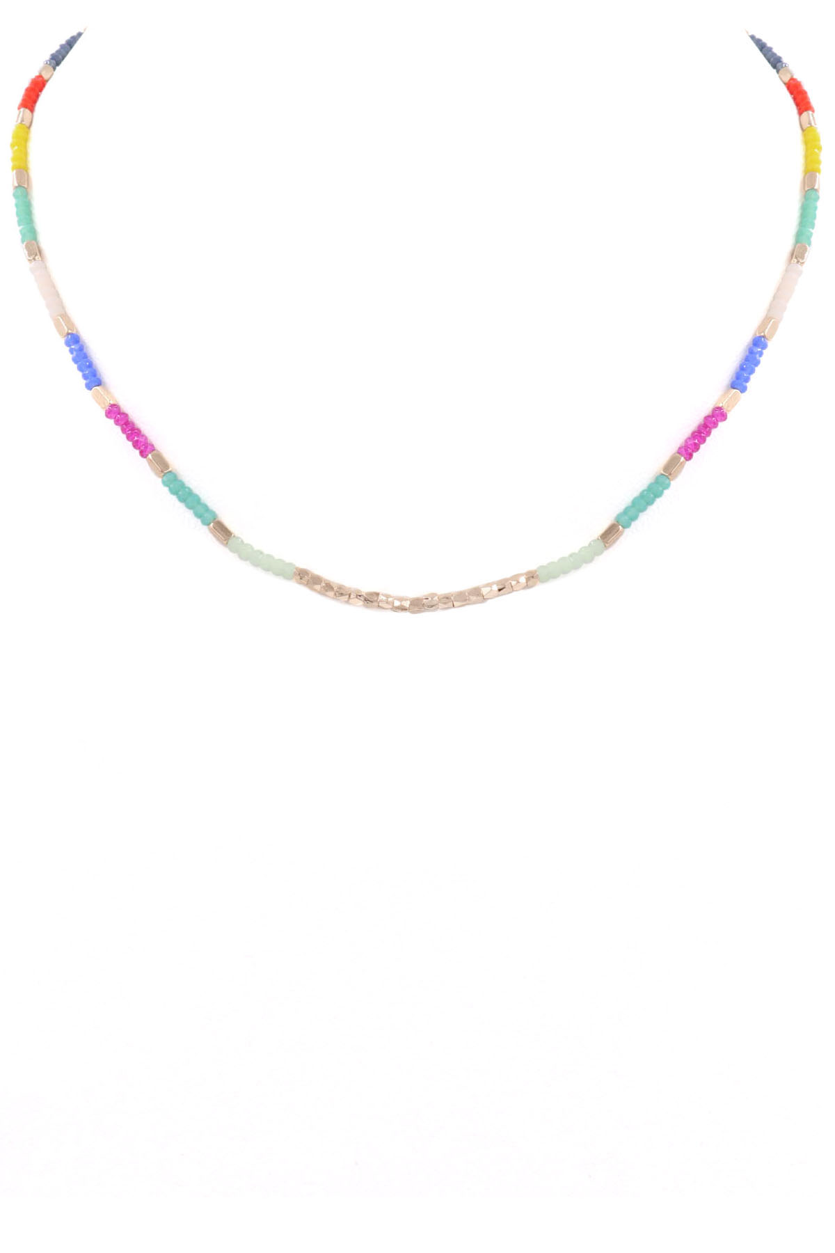 Glass/Seed Bead Necklace - Necklaces Glass/Seed Bead Necklace - Necklaces